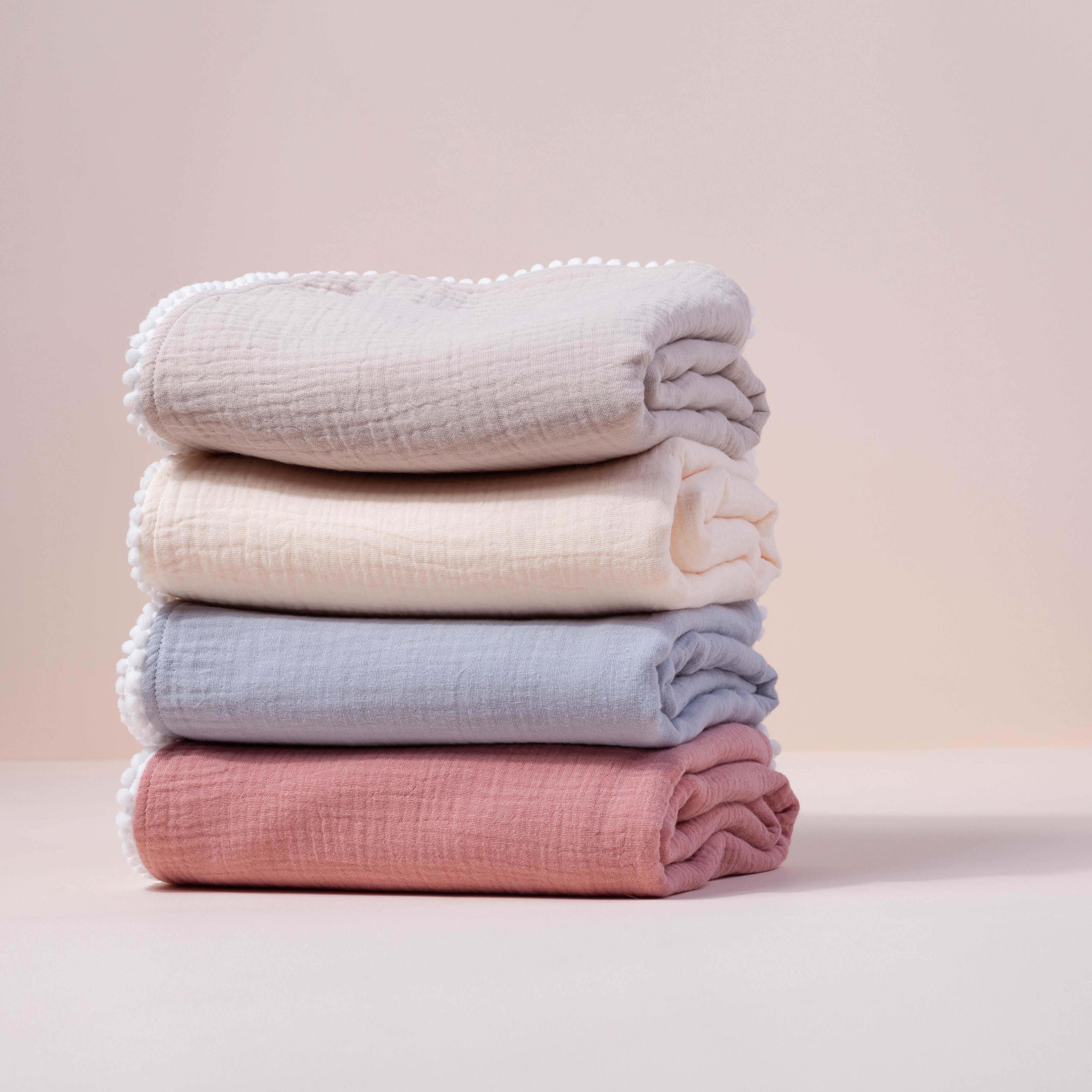 Baby Muslin Wrap - Oatmeal - Little Bou